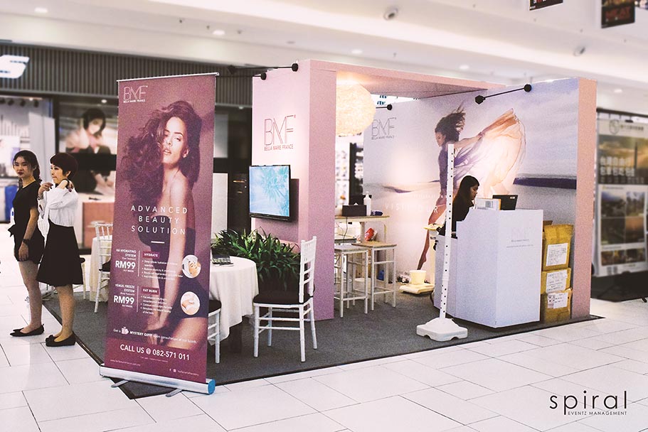 Bella Marie France Mall Exhibition Booth Design & Setup - Spiral Eventz ...