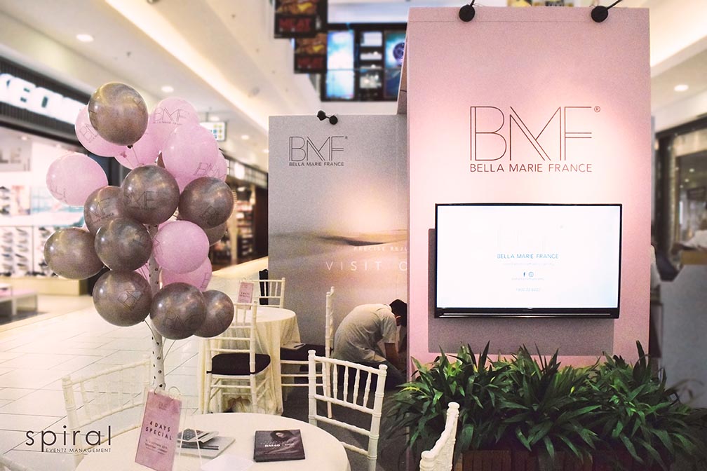 Bella Marie France Mall Exhibition Booth Design & Setup - Spiral Eventz ...